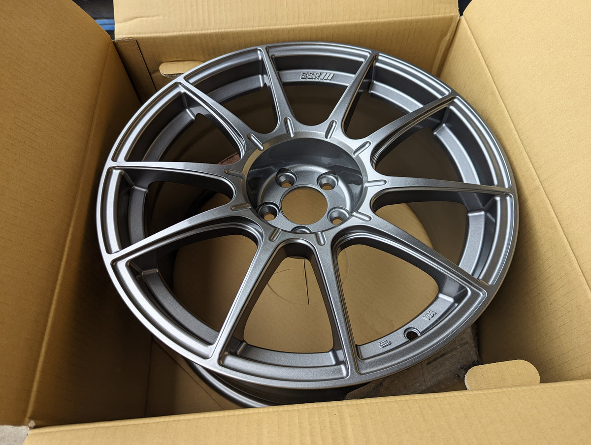 SSR GTX01 (Dark Silver) - 5x100 - 18x9.5 +40 – Hausofwheels