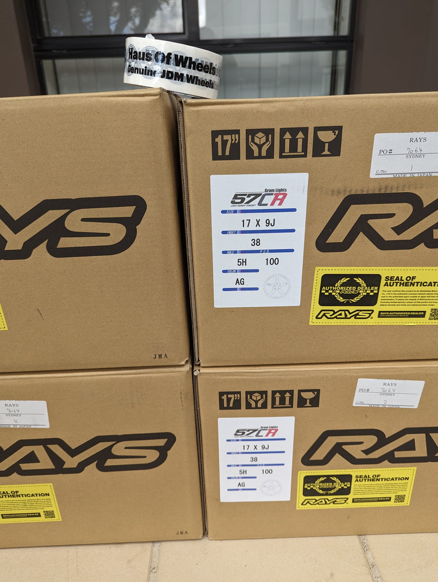 Rays Gram Lights 57 CR (Gloss Grey) - 5x100 - 17x9 +38 – Hausofwheels