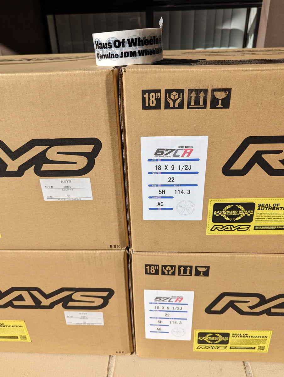 Rays Gram Lights 57 CR (Gloss Grey) - 5x114.3 - 18x9.5 +22 – Hausofwheels