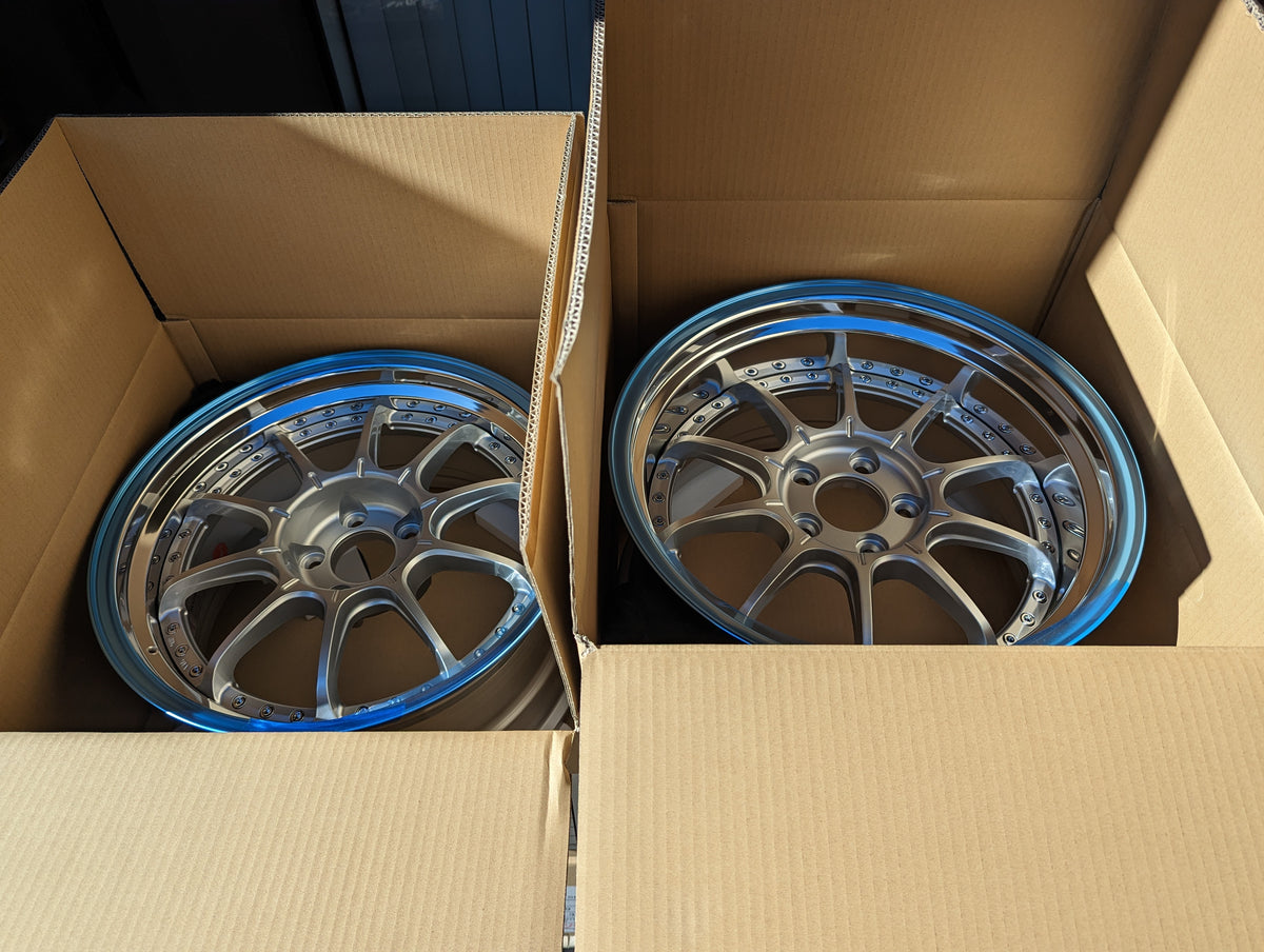 SSR SP5 (High Bright Silver) - 3 Piece Wheels - 5x114.3 - F: 18x9 +19 ...