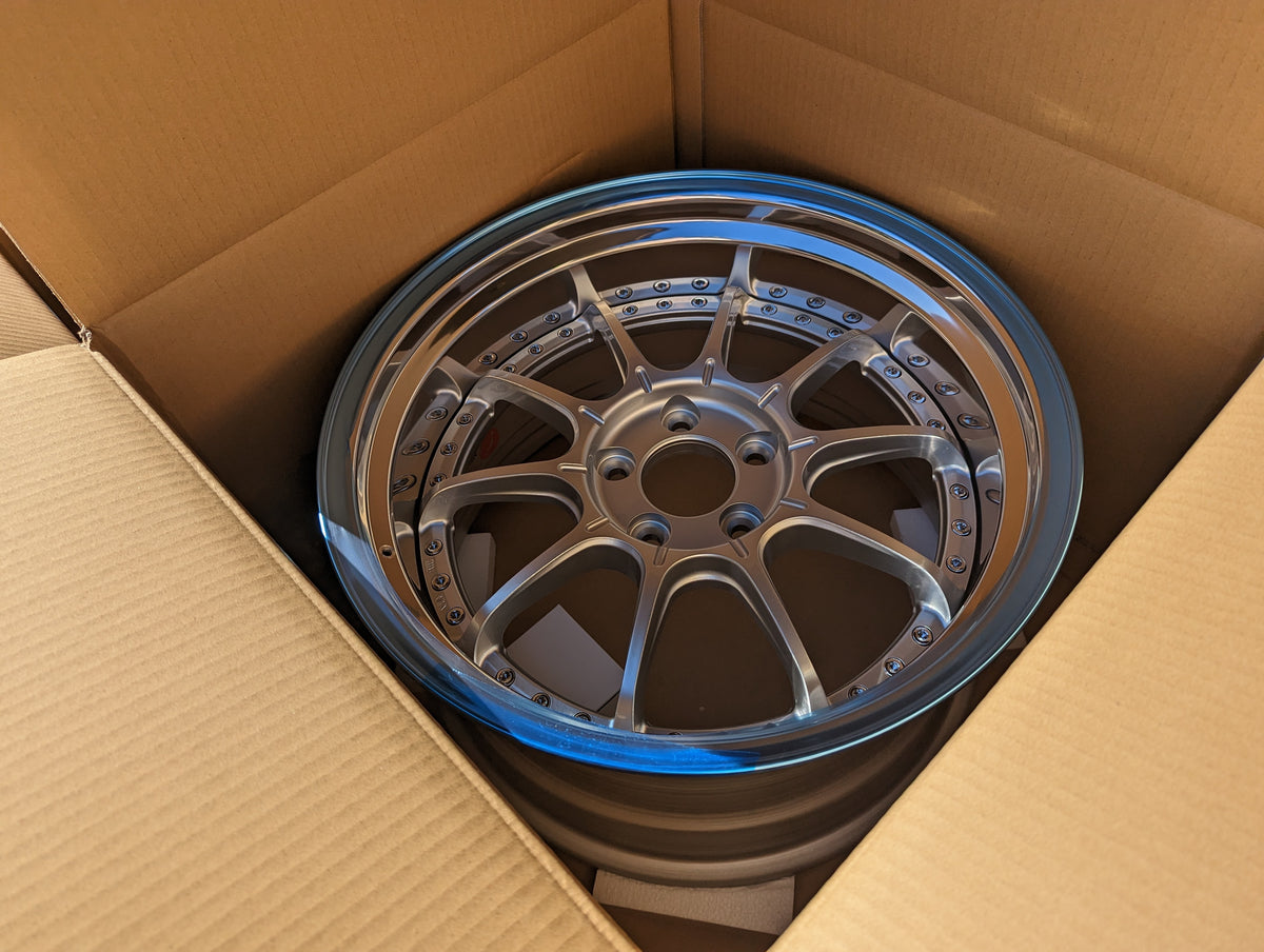 SSR SP5 (High Bright Silver) - 3 Piece Wheels - 5x114.3 - F: 18x9 +19 ...