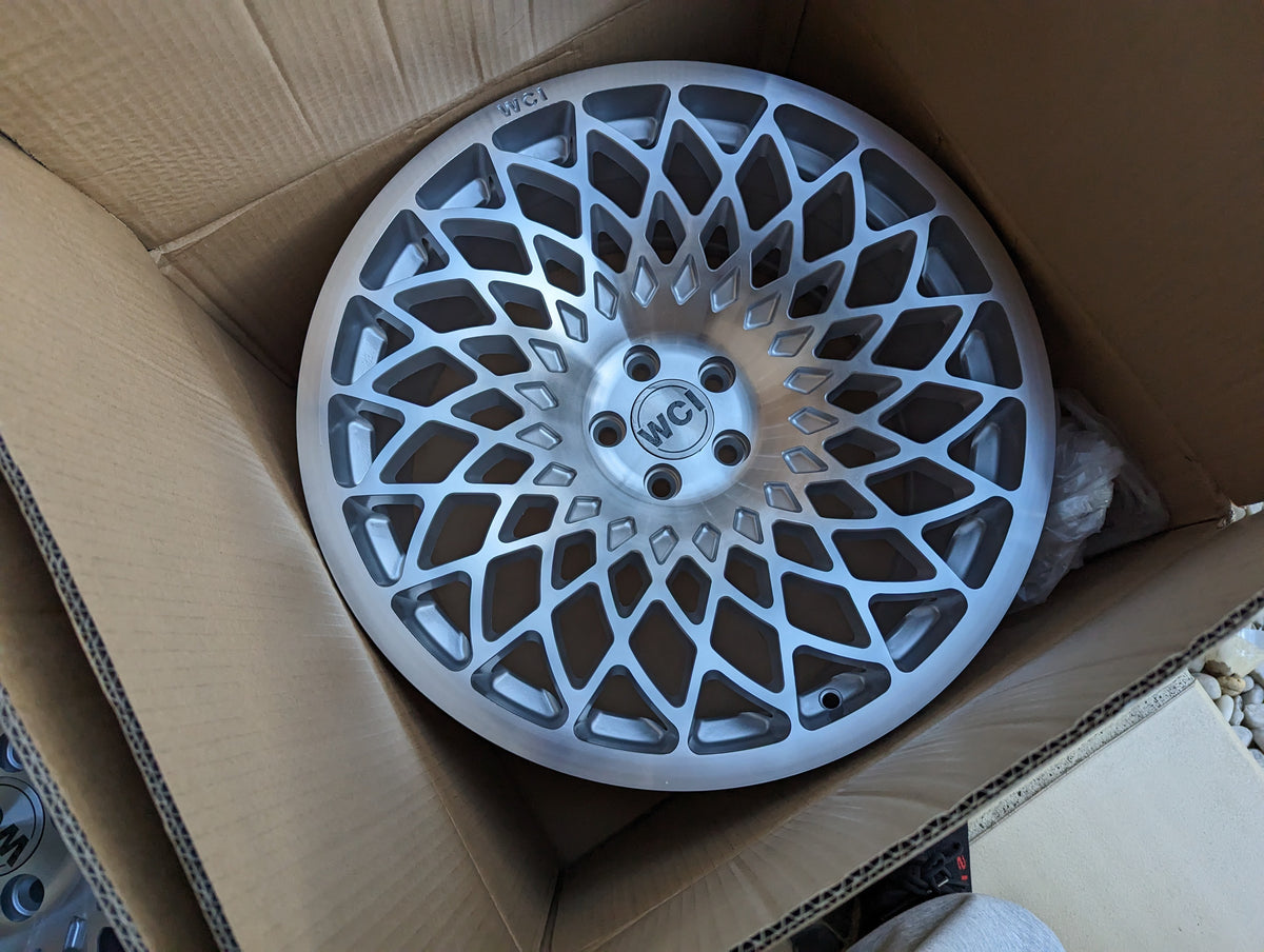 WCI MT10 (Silver) Mesh Wheels - 5x100 - 19x9.5 +35 – Hausofwheels