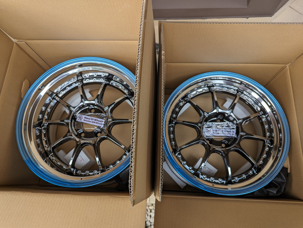 SSR SP5 (SBC - Chrome) - 3 Piece Wheels - 5x114.3 - F: 18x9 +19 (HP Di ...