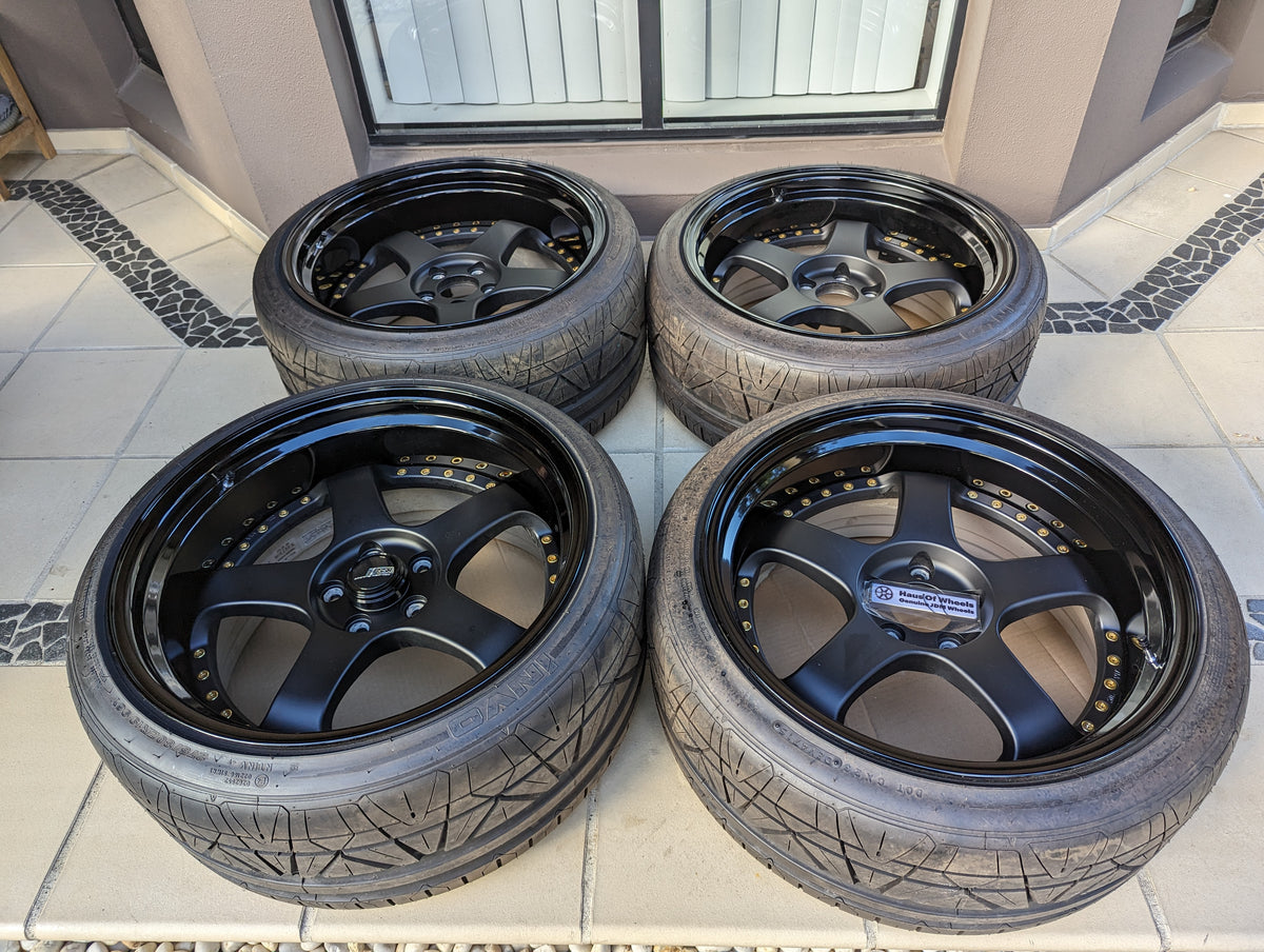 *Deep Dish* *Near New* SSR SP1 (Triple Black) - 5x114.3 - F: 19x9.5 +5 ...