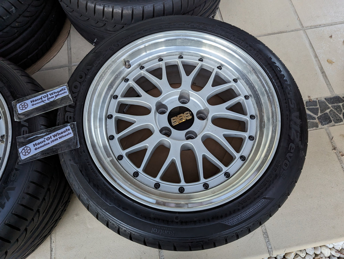 BBS LM (Silver) with Hankook Ventus Tyres and Genuine BBS Center Caps ...