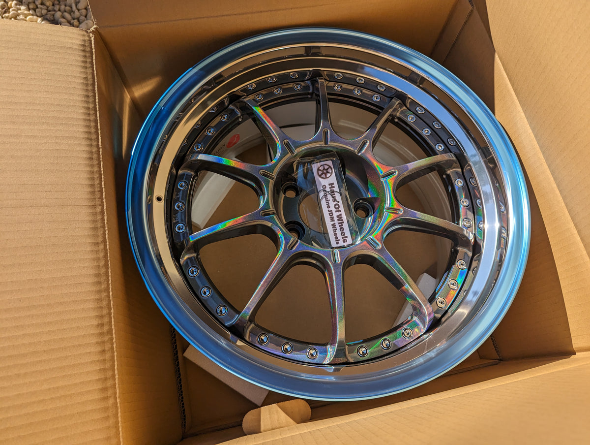 *Brand New* SSR SP5 (Spectrum Silver) - 3 Piece Wheels - 5x114.3 - 18x ...