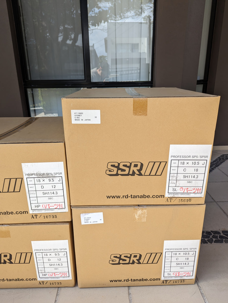 *Brand New* SSR SP5 (SBC - Chrome) - 3 Piece Wheels - F: 18x9.5 +12 (D ...