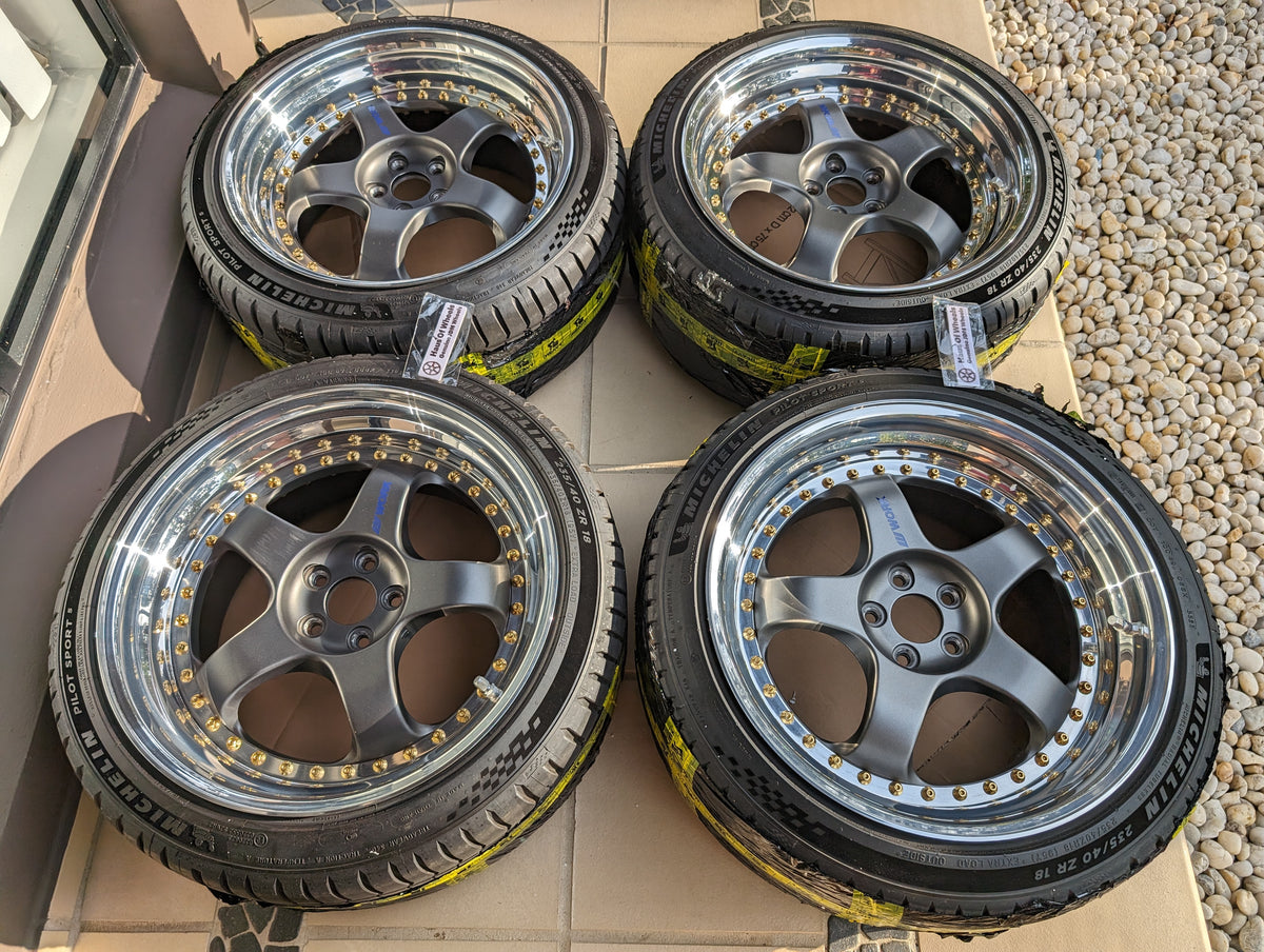 *Deep Dish* + *Near New* Work Meister S13P - 5x100 - 18x9.5 +37 ...