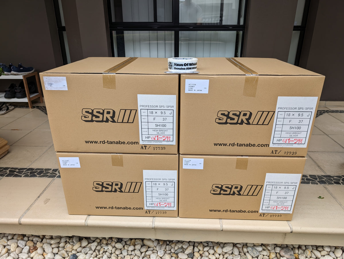 *Brand New* SSR SP5 (High Bright Silver) - 3 Piece Wheels - 5x100 - 18 – Hausofwheels