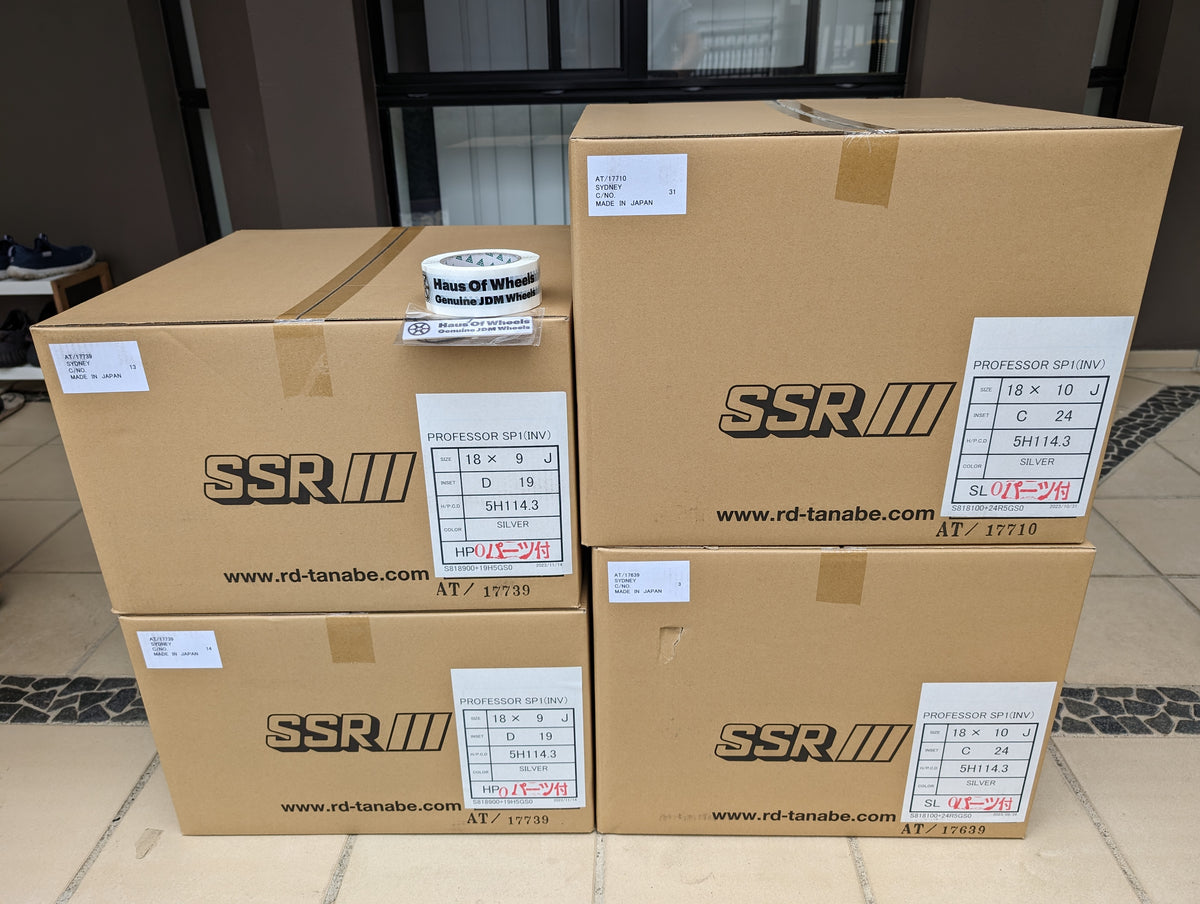 *Brand New* SSR SP1 (Silver) - 3 Piece Wheels - 5x114.3 - F: 18x9 +19 ...