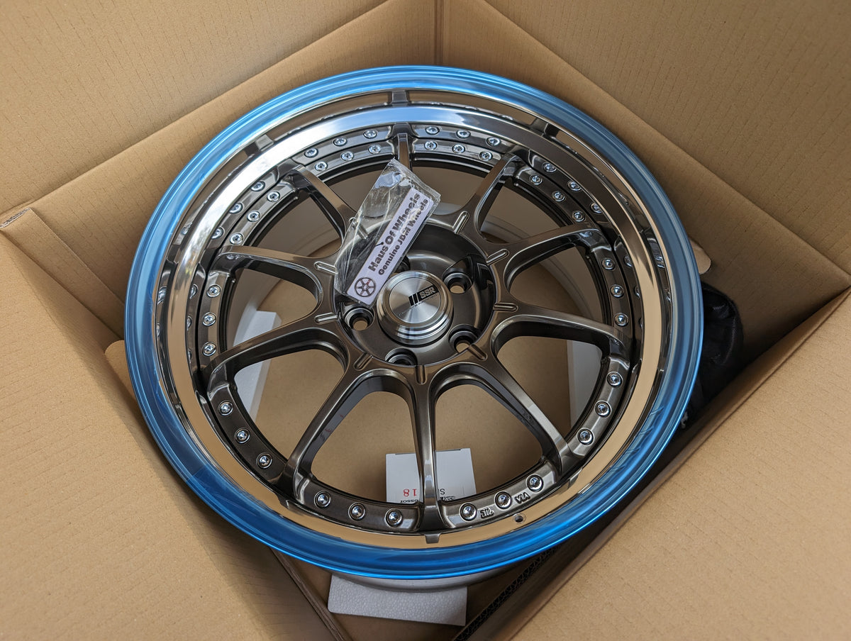 *Brand New* SSR SP5 (High Metal Bronze) - 3 Piece Wheels - PCD 5x114.3 ...