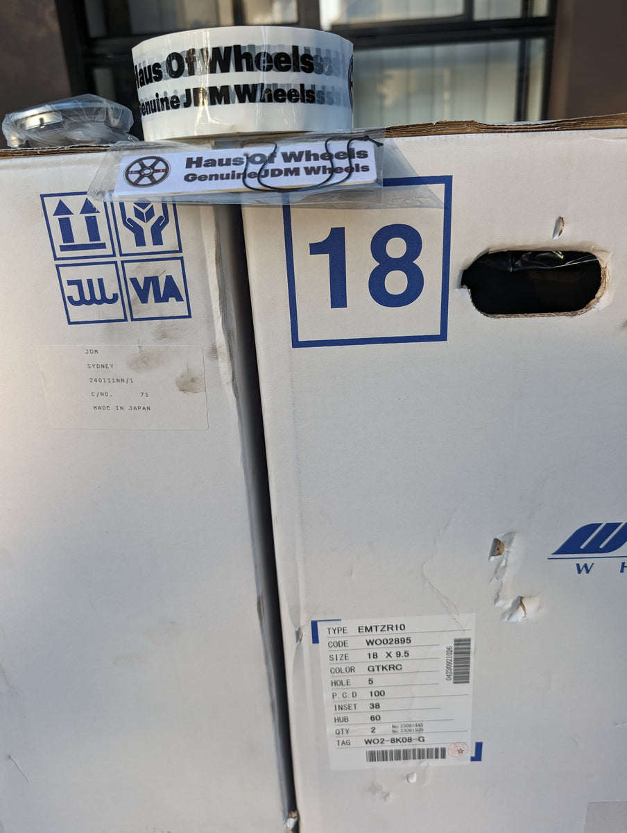 *New* Work Emotion ZR10 (Glim Silver) - $2300 - PCD 5x100 - 18x9.5 +38 ...