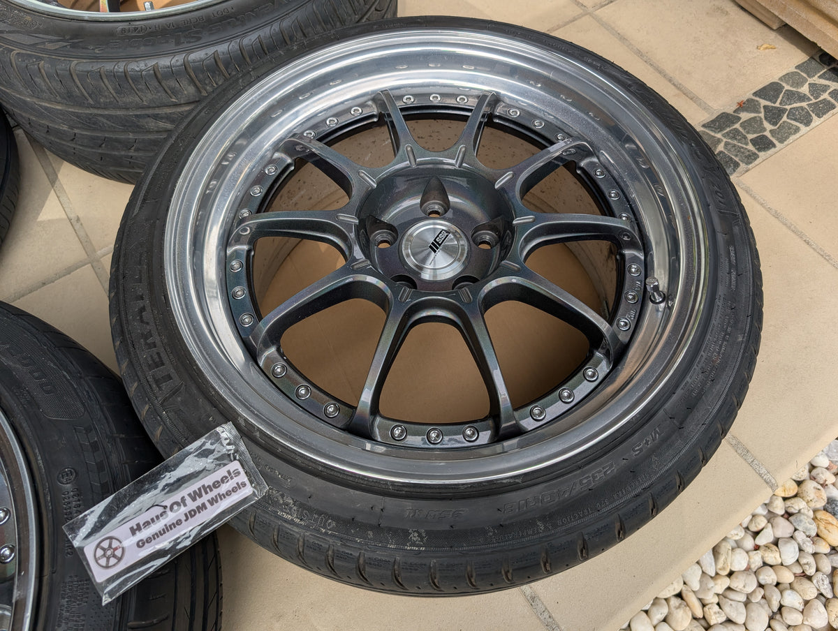 SSR SP5 (Spectrum Silver) with Genuine SSR Center Caps and Tyres - 3 P ...