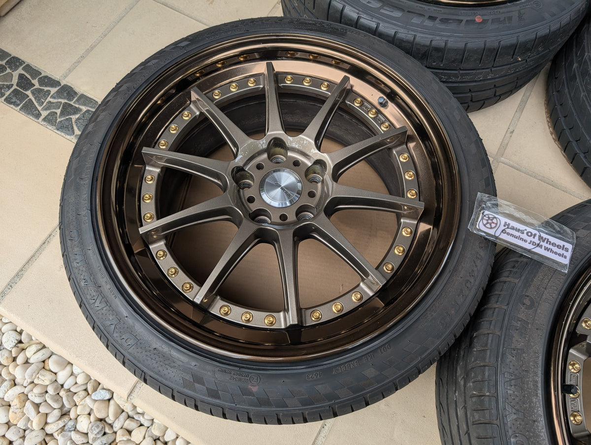 *Rare* Work Emotion GTX 3P With Genuine Work Centre Caps - 5x114.3 - 1 ...