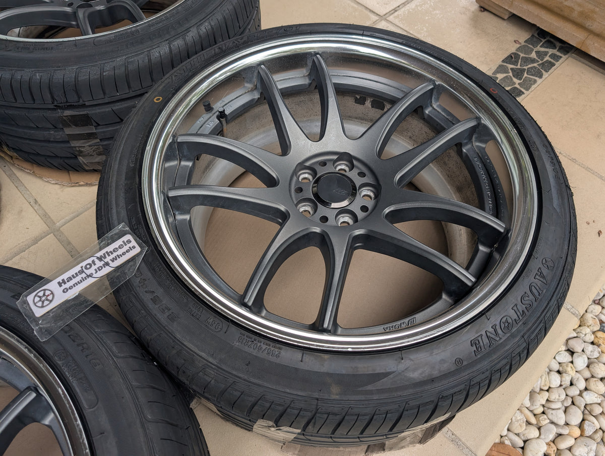 *Rare* Work Emotion CR2P (Gunmetal) - 2 Piece Wheels with Genuine Work ...