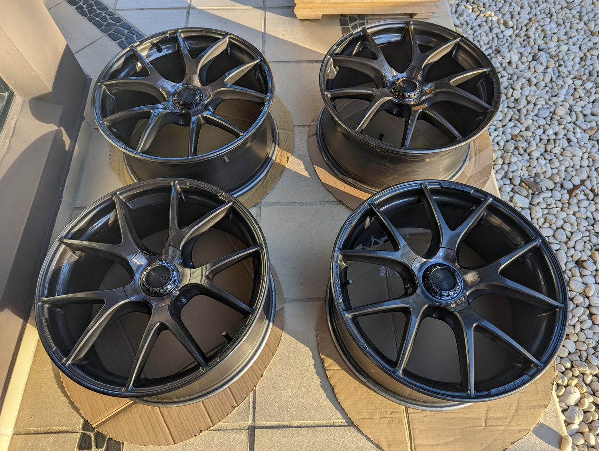 Rays Homura 2x5s with Center Rays Center Caps – Hausofwheels