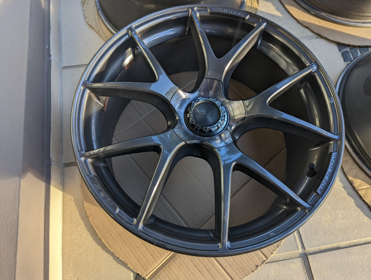 Rays Homura 2x5s with Center Rays Center Caps – Hausofwheels