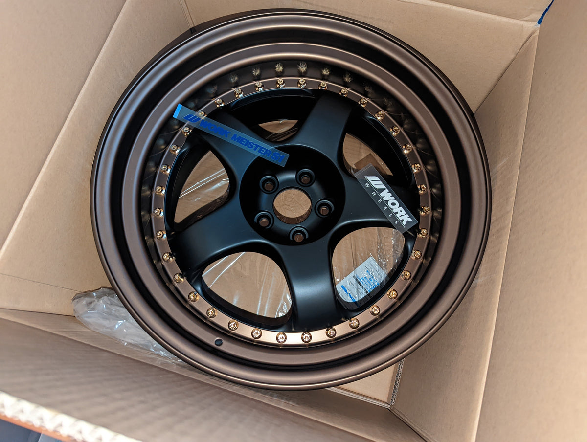 Work Meisters S1-3P (Bronze Lip) • 3 Piece Wheels with Genuine Works V ...