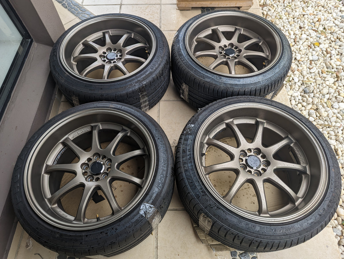 Work Emotion XD9 (Bronze) with Genuine Work Emotion Center Caps ...