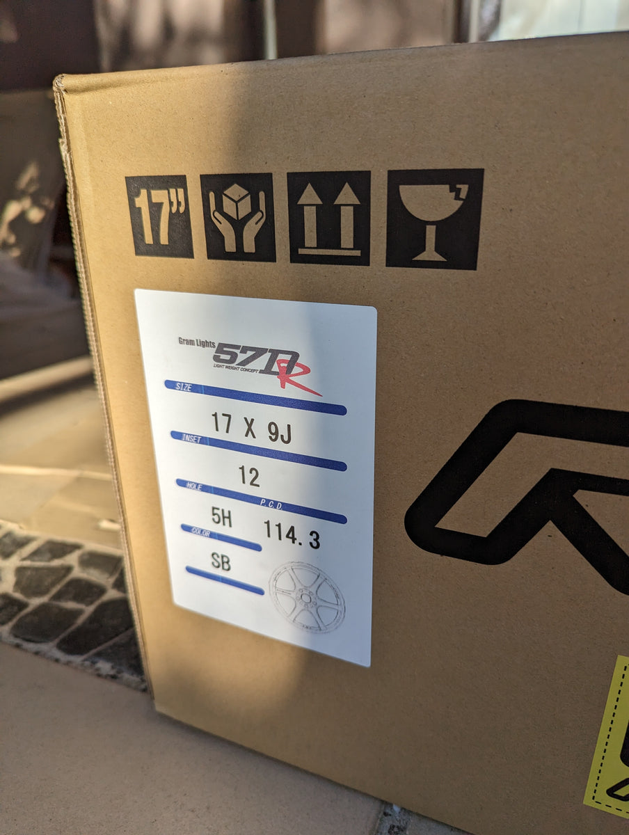 Rays Gram Lights 57 DR (Semi Gloss Black) - 5x114.3 - 17x9 +12 ...