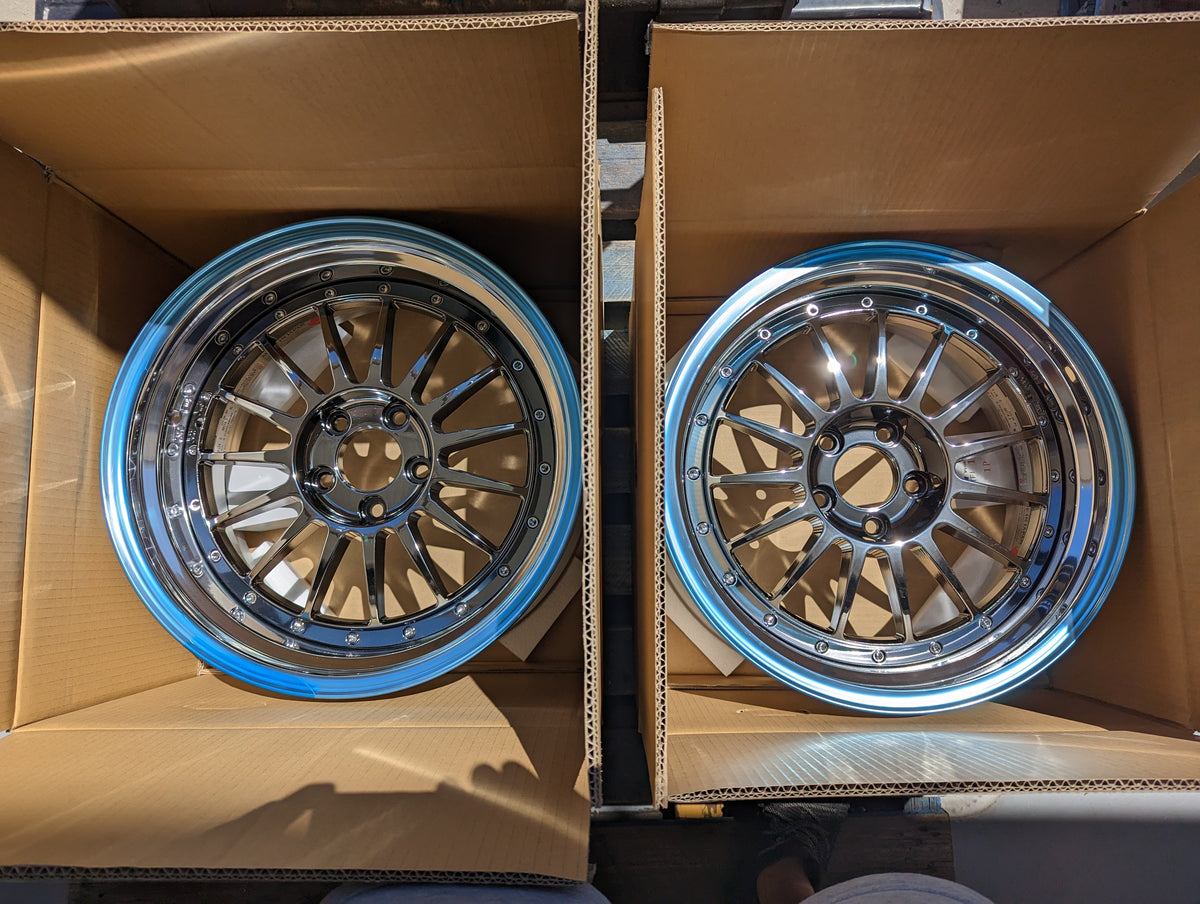 SSR TF1 (SBC) - 3 Piece Wheels - F: 18x9 +16 (Deep Dish) - R: 18x10 +2 ...