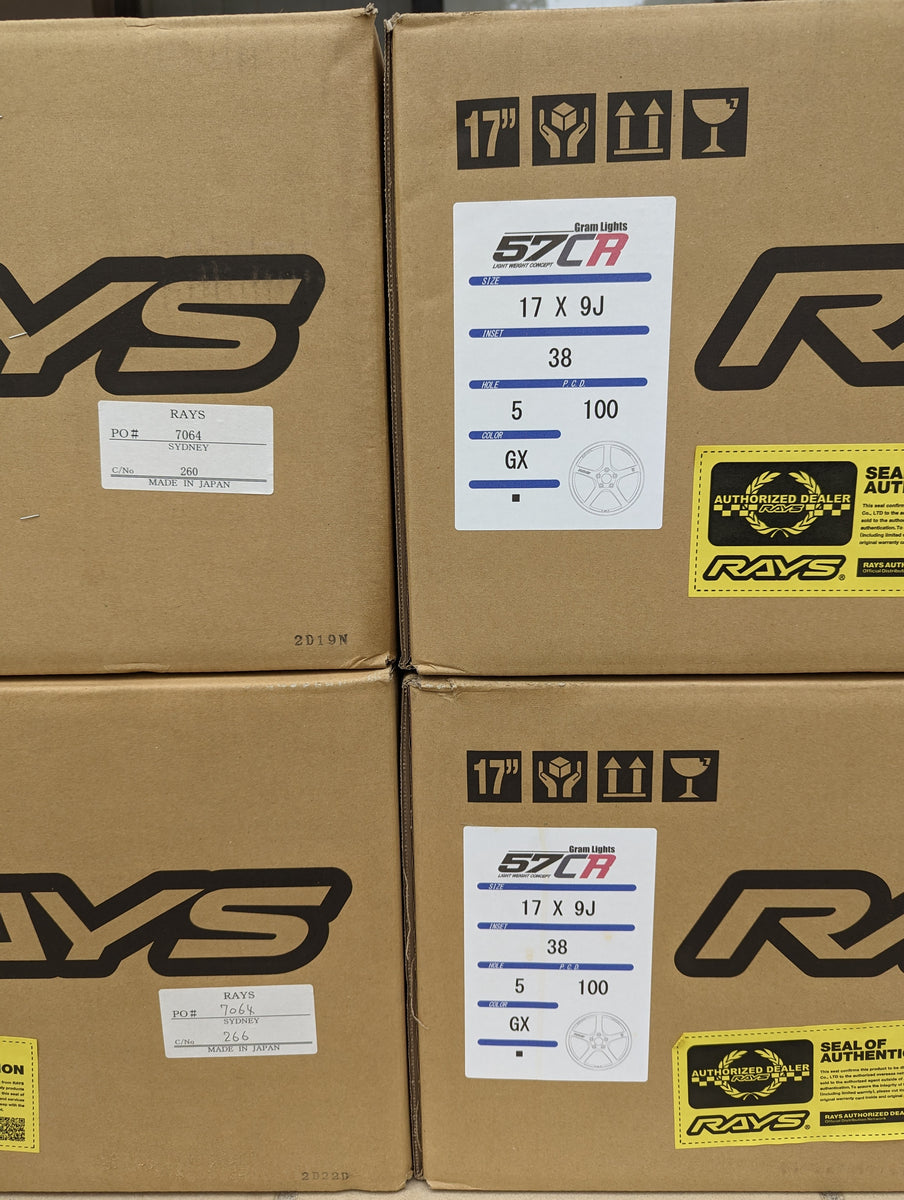 Rays Gramlight 57 CR (Gloss Black) - 5x100 - 17x9 +38 – Hausofwheels